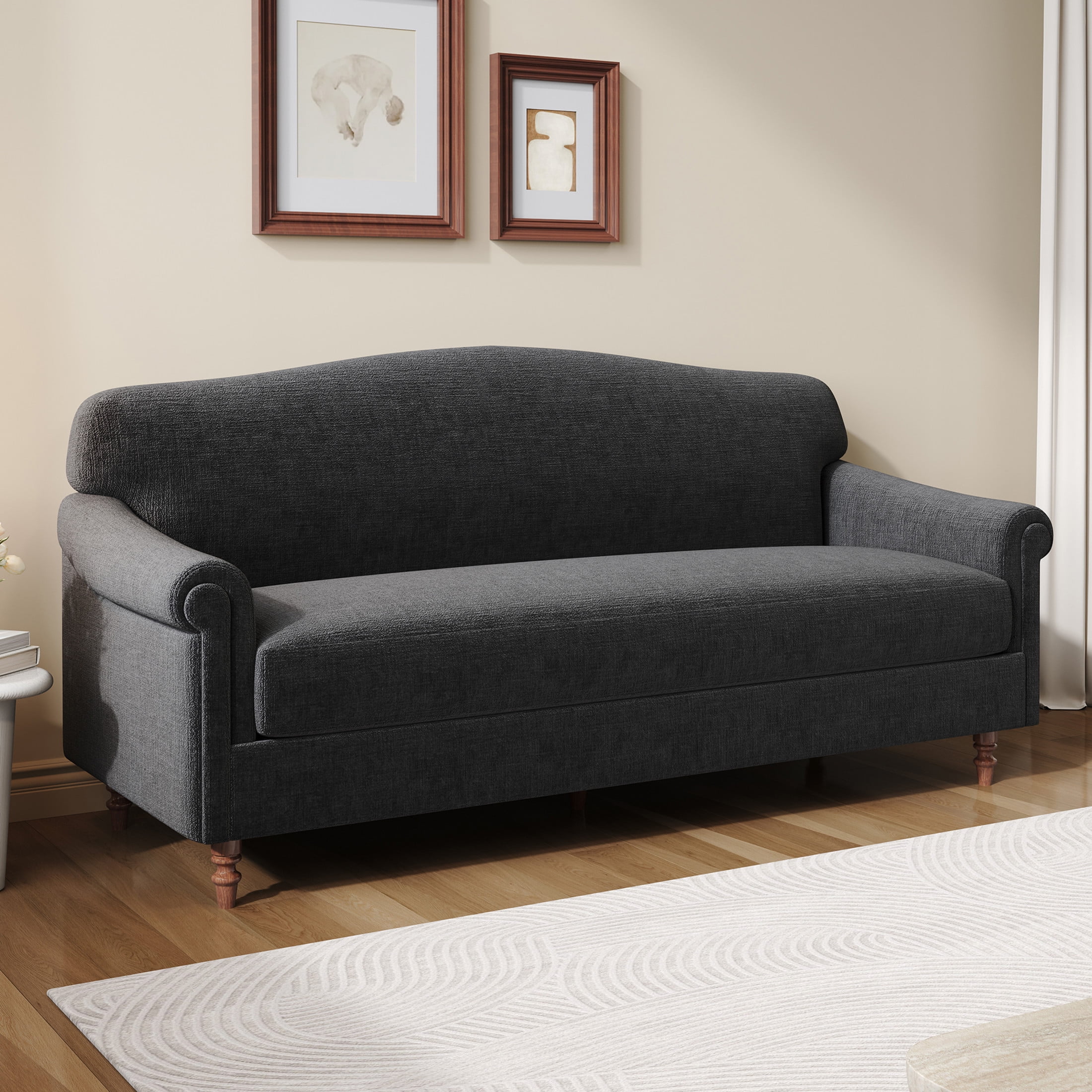Christopher Knight Home 77.5" Chenille Loveseat Sofa with Rolled Arms ...