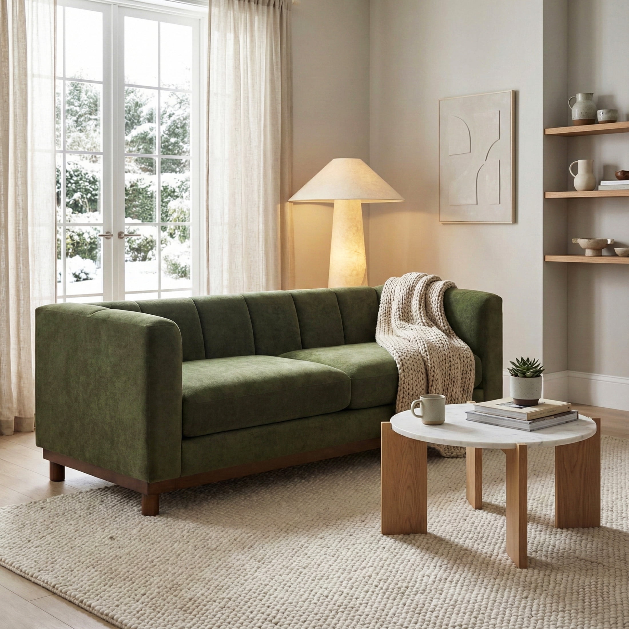 Christopher Knight Home 78.7" Chenille Loveseat Sofa, Modern ...