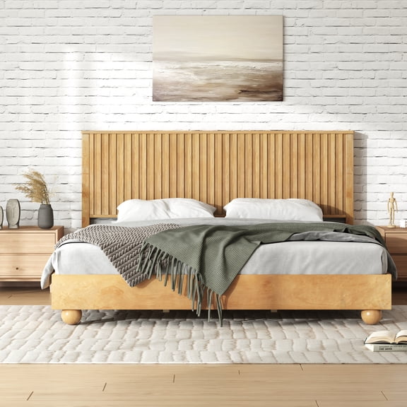 Christopher Knight Home King Size Upholstered Platform Bed with ...
