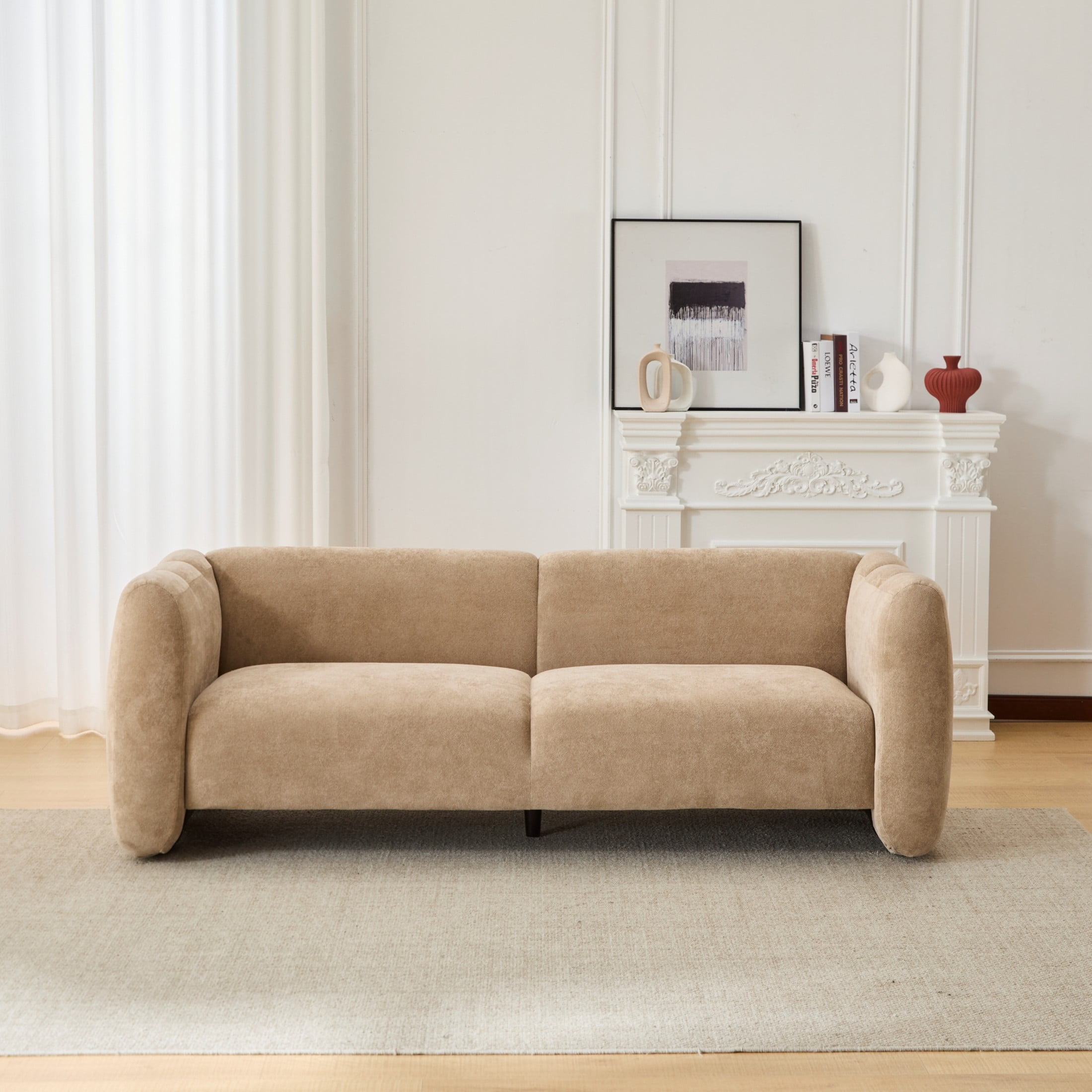 Christopher Knight Home 83" Modern Wave Design Sofa, 3 Seater Couch for ...