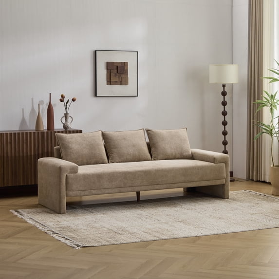 Christopher Knight Home 84.5" Modern 3-Seater Sofa, Upholstered Couch ...