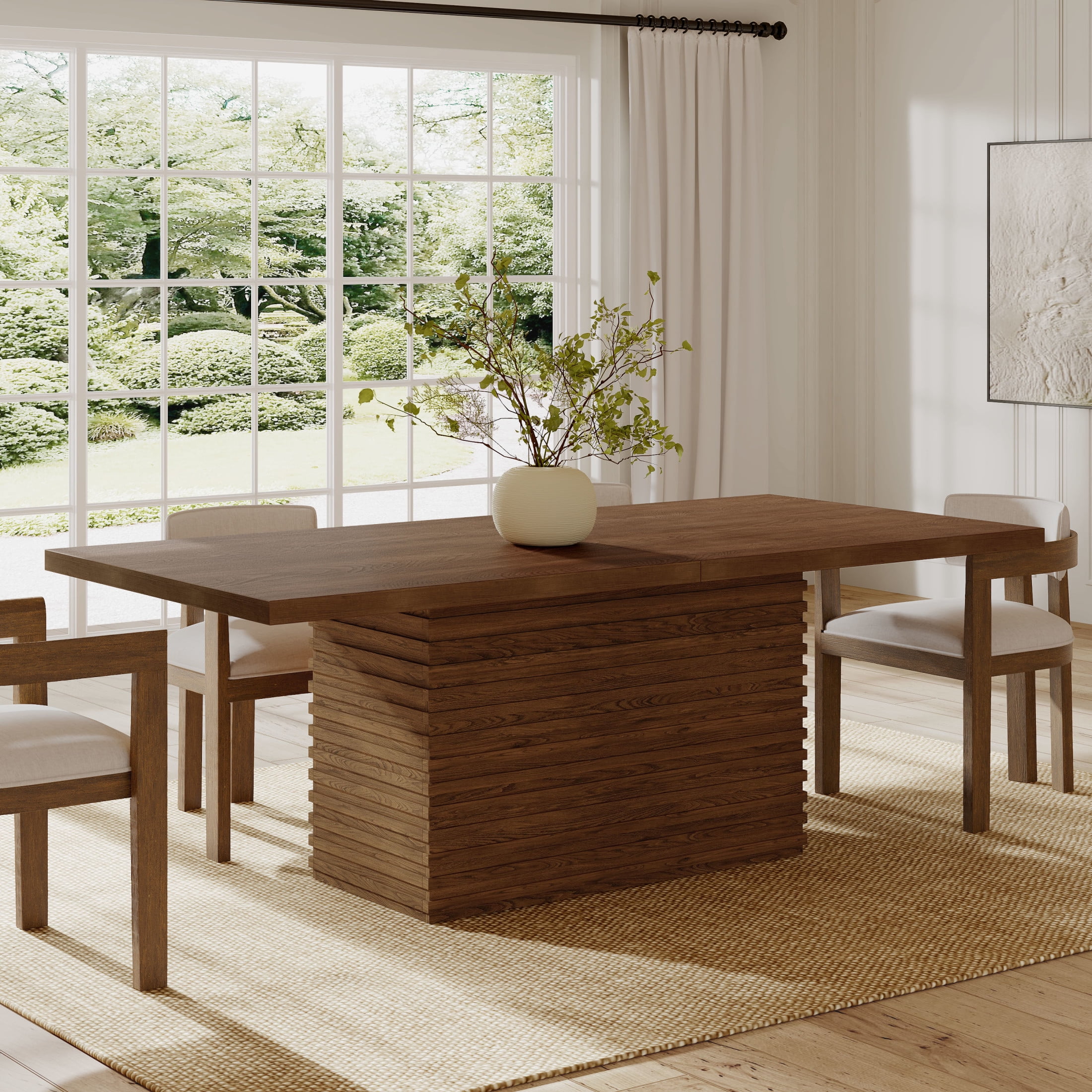 Christopher Knight Home 84" Modern Rectangular Dining Table for 6–8 ...