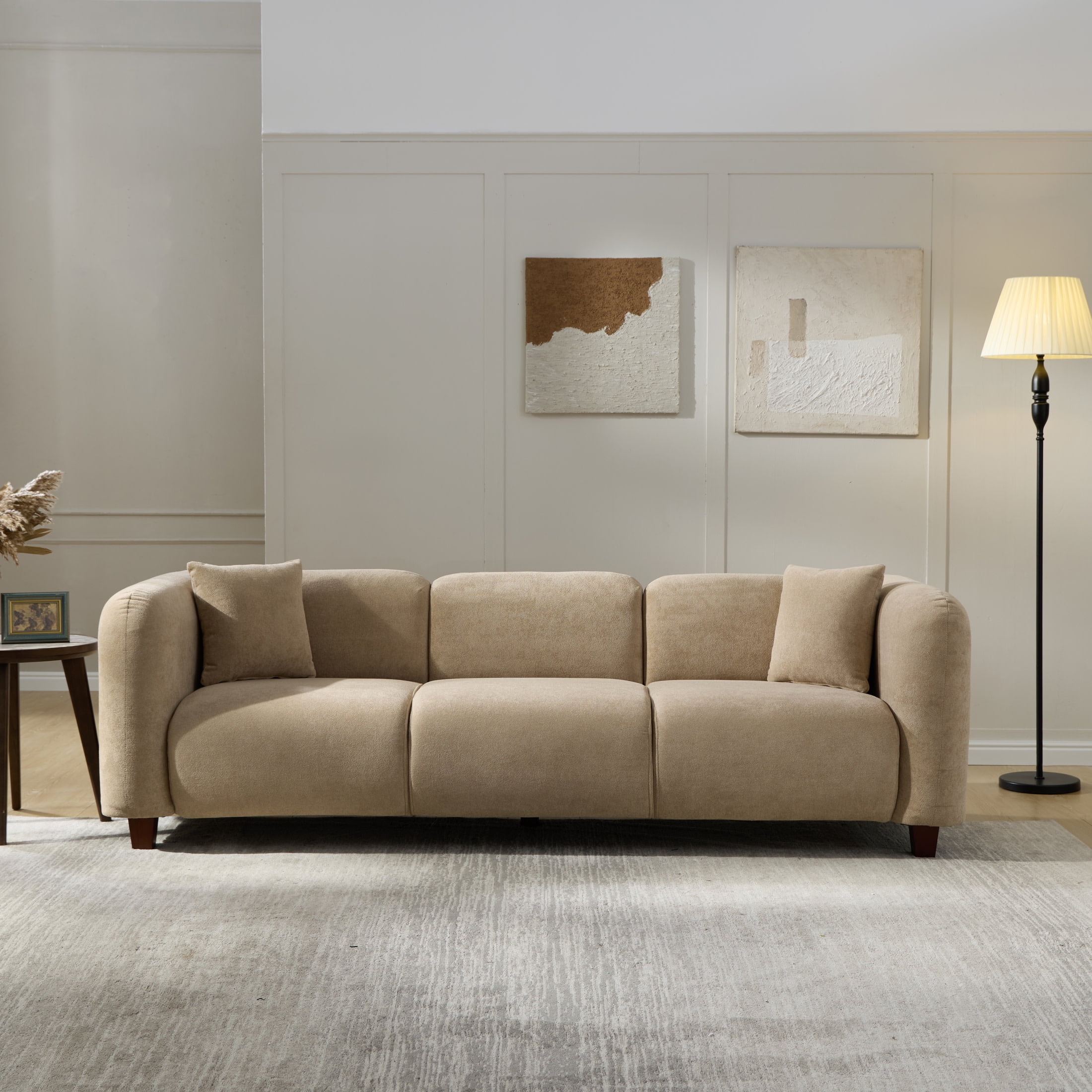 Christopher Knight Home 87" Modern Upholstered Sofa, Oversized 3-Seater ...