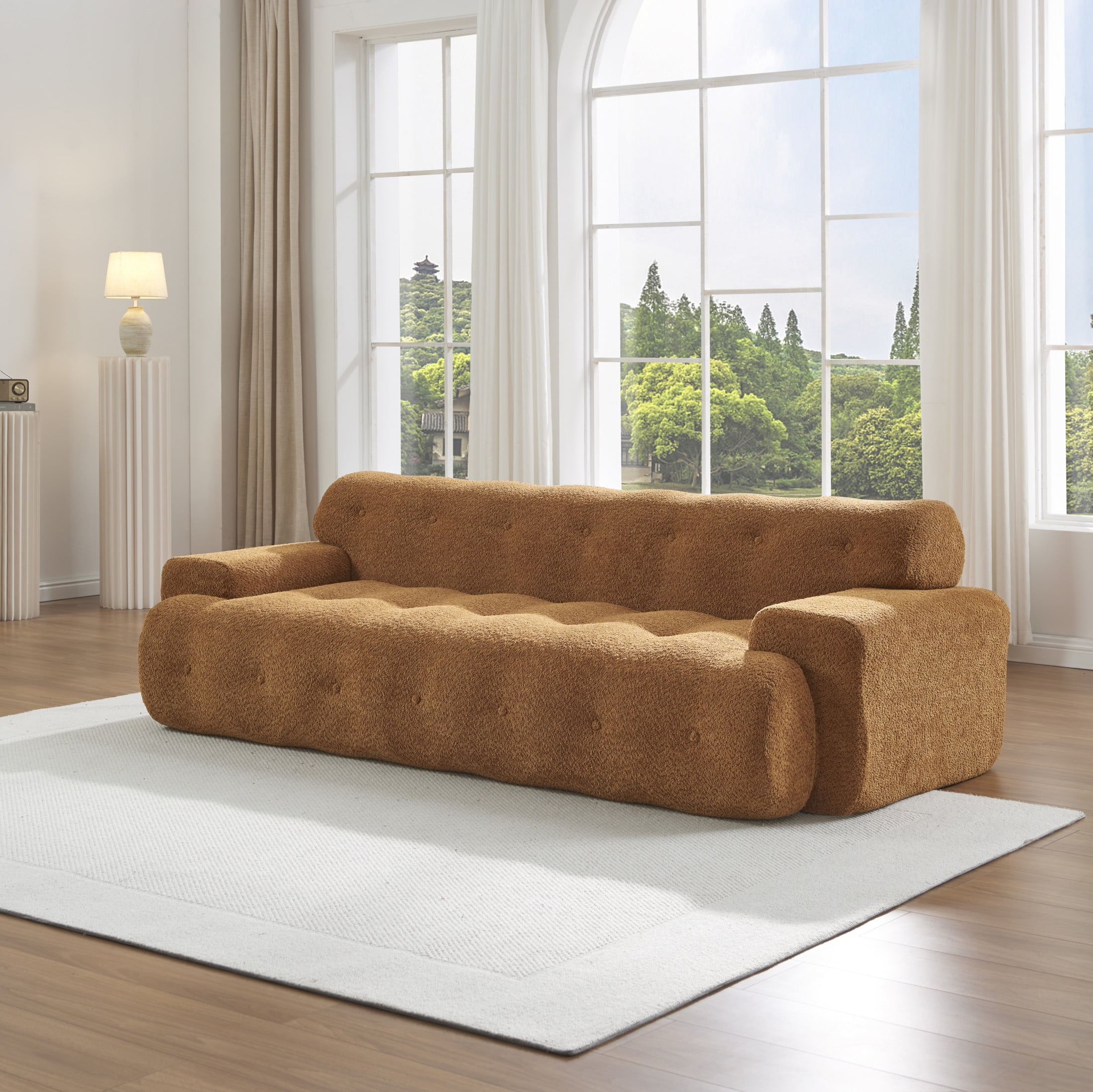 Christopher Knight Home 88" Cloud 3-Seater Sofa, Button-Tufted Comfy ...