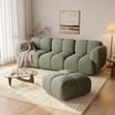 Christopher Knight Home 104" Modern L-Shaped Curved Sectional Sofa with ...