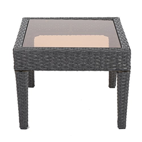 Christopher Knight Home Antibes PE Accent Table, Grey - Walmart.com
