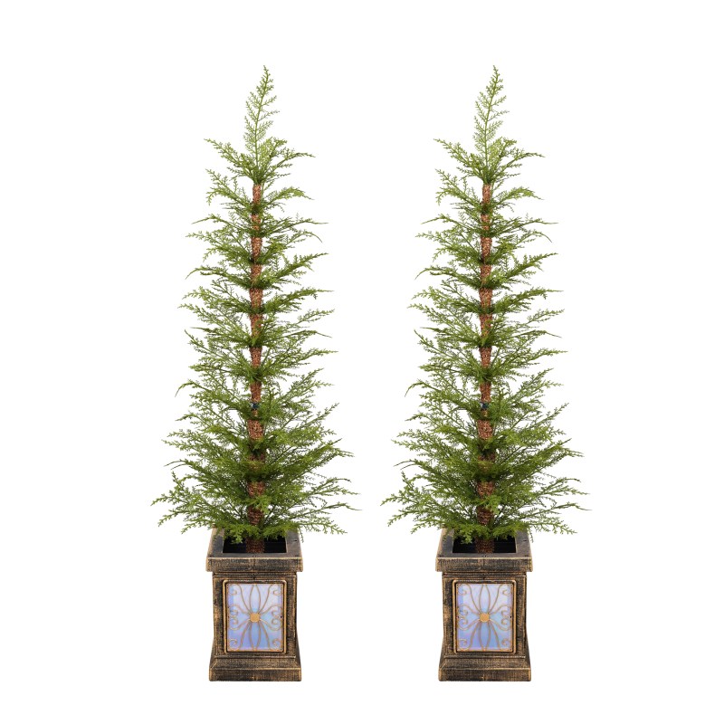 Christopher Knight Home ® Artificial Christmas 3-Piece Set Wreath and ...