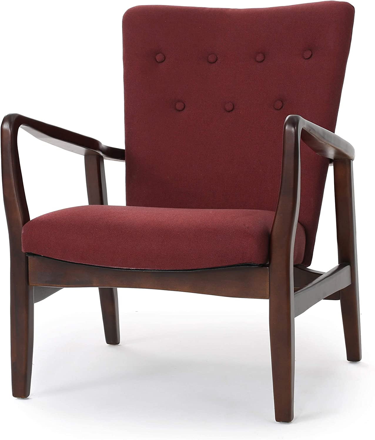 Christopher Knight Home Becker Fabric Arm Chair, Deep Red - Walmart.com