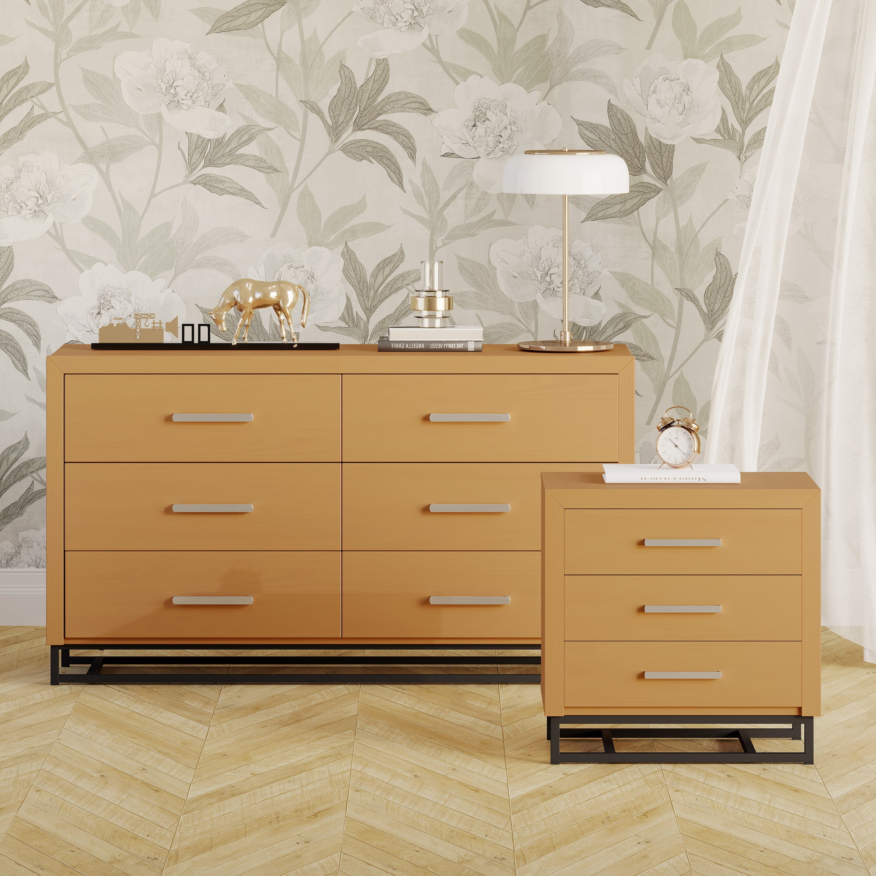 Christopher Knight Home Beeson 2 Piece Double Dresser and Nightstand ...