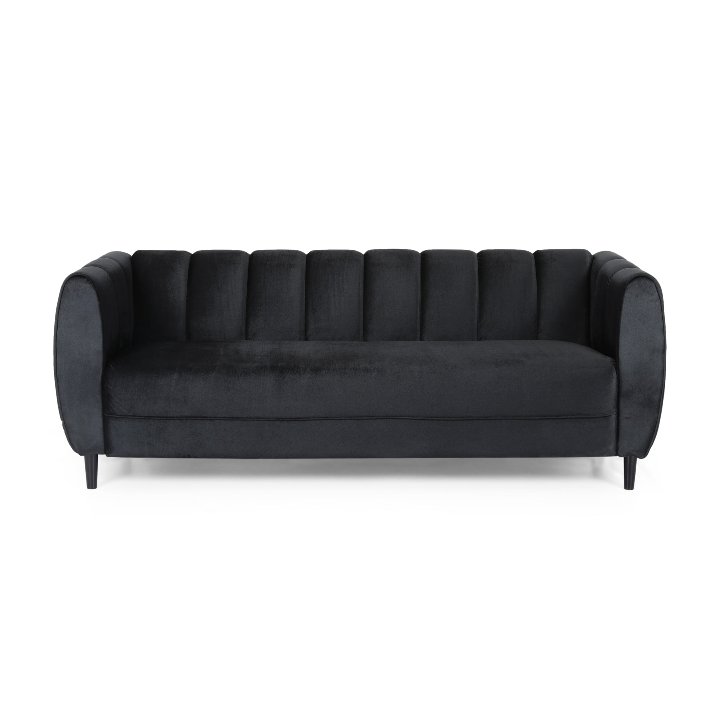 Christopher Knight Home Bobran Modern Velvet 3-seat Sofa by - 30.00" D x 83.25" W x 30.25" H ...