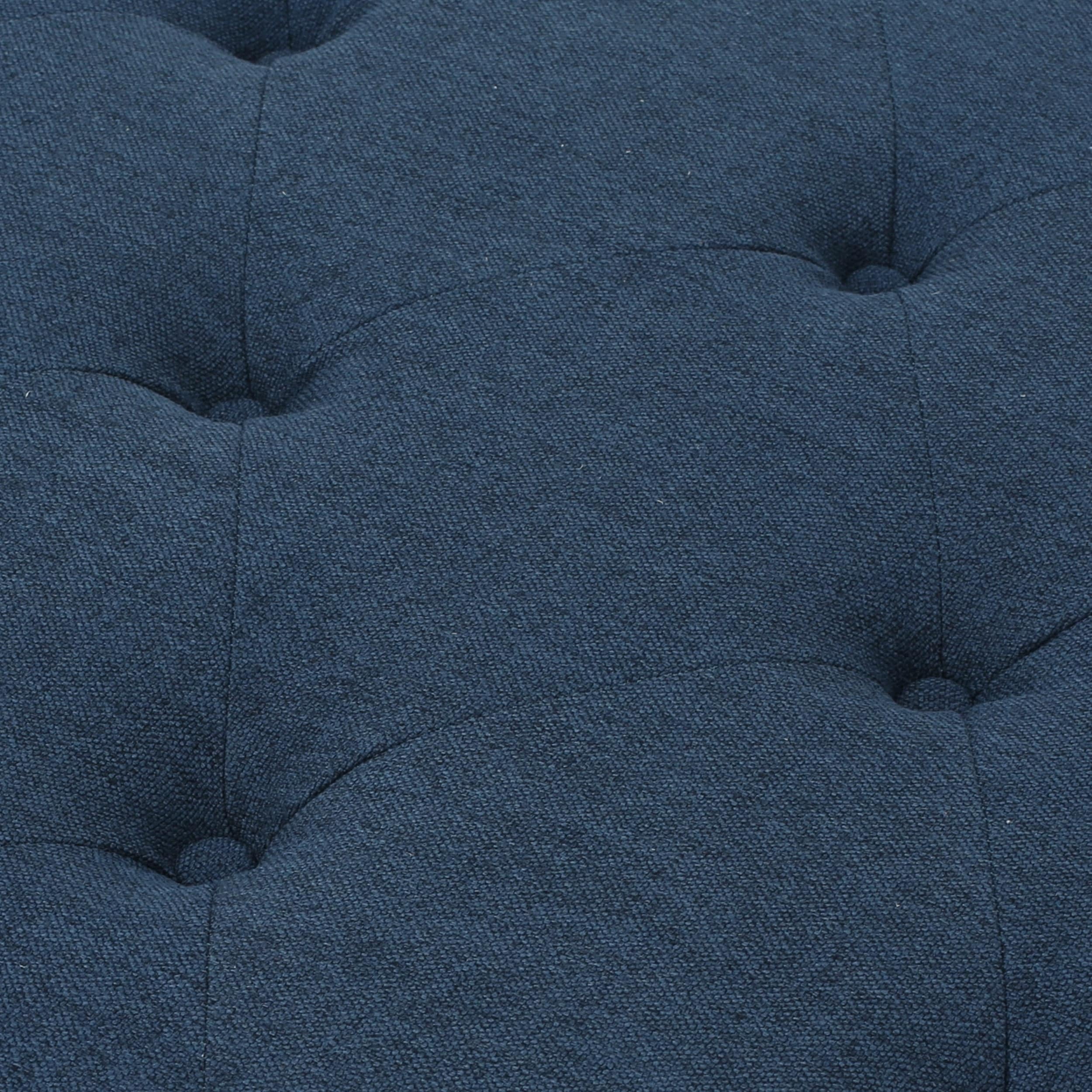 Christopher Knight Home Bordeaux Vapor Fabric Tufted Ottoman by Blue ...