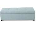 Christopher Knight Home Brentwood Fabric Storage Ottoman, Light Blue ...
