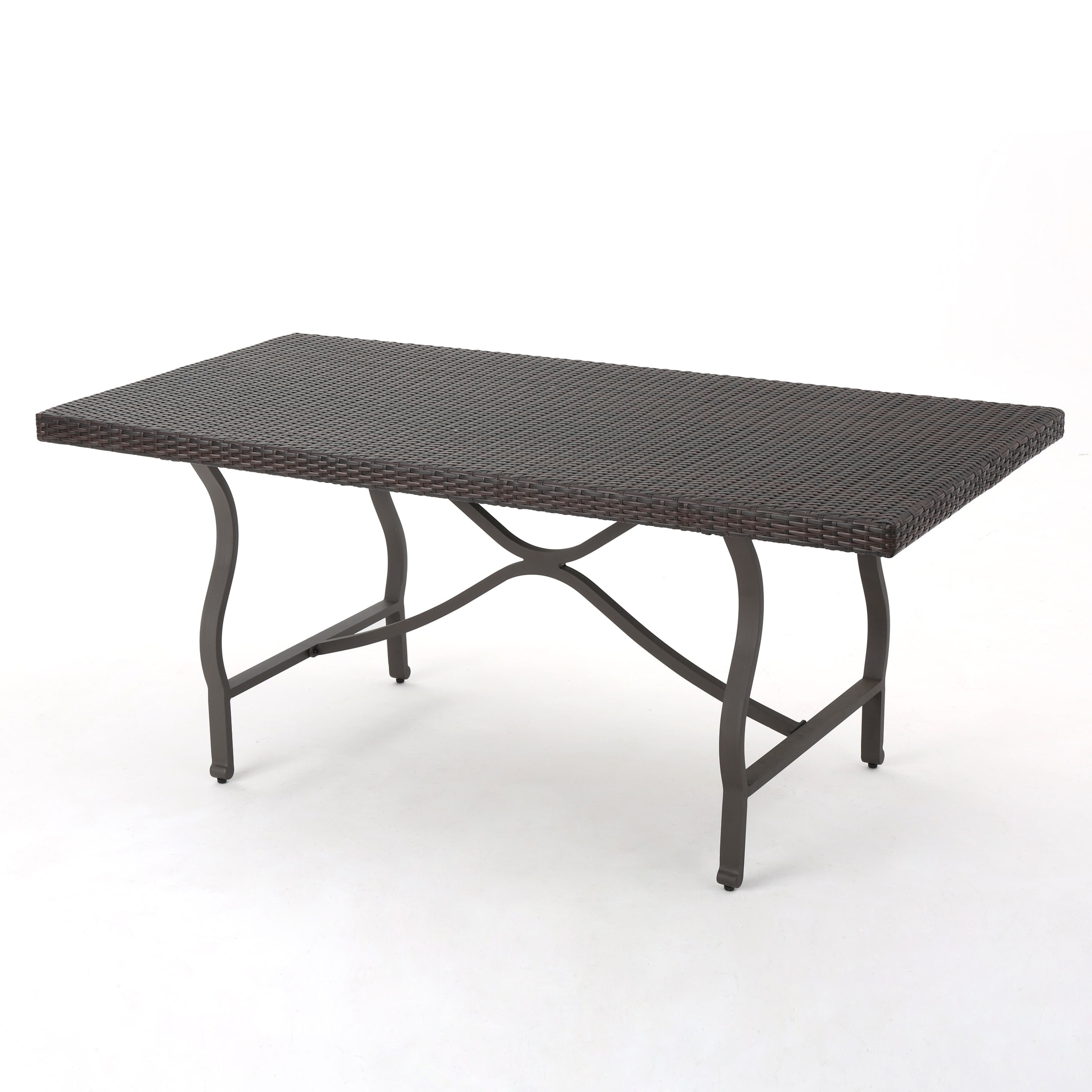 Christopher Knight Home Costa Mesa Outdoor Wicker Dining Table by ...