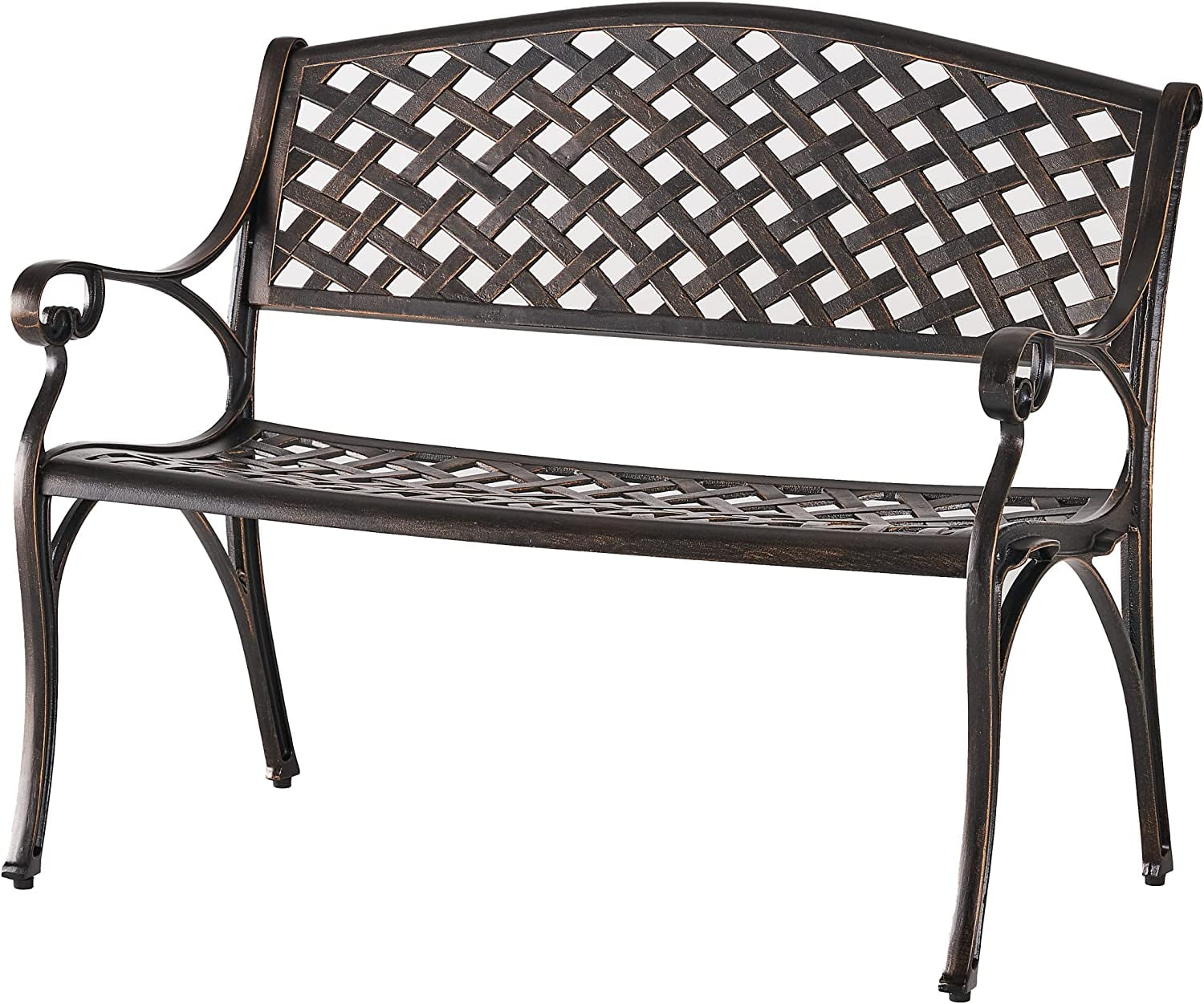 Christopher Knight Home Eastwood Antique Copper Cast Aluminum Bench ...