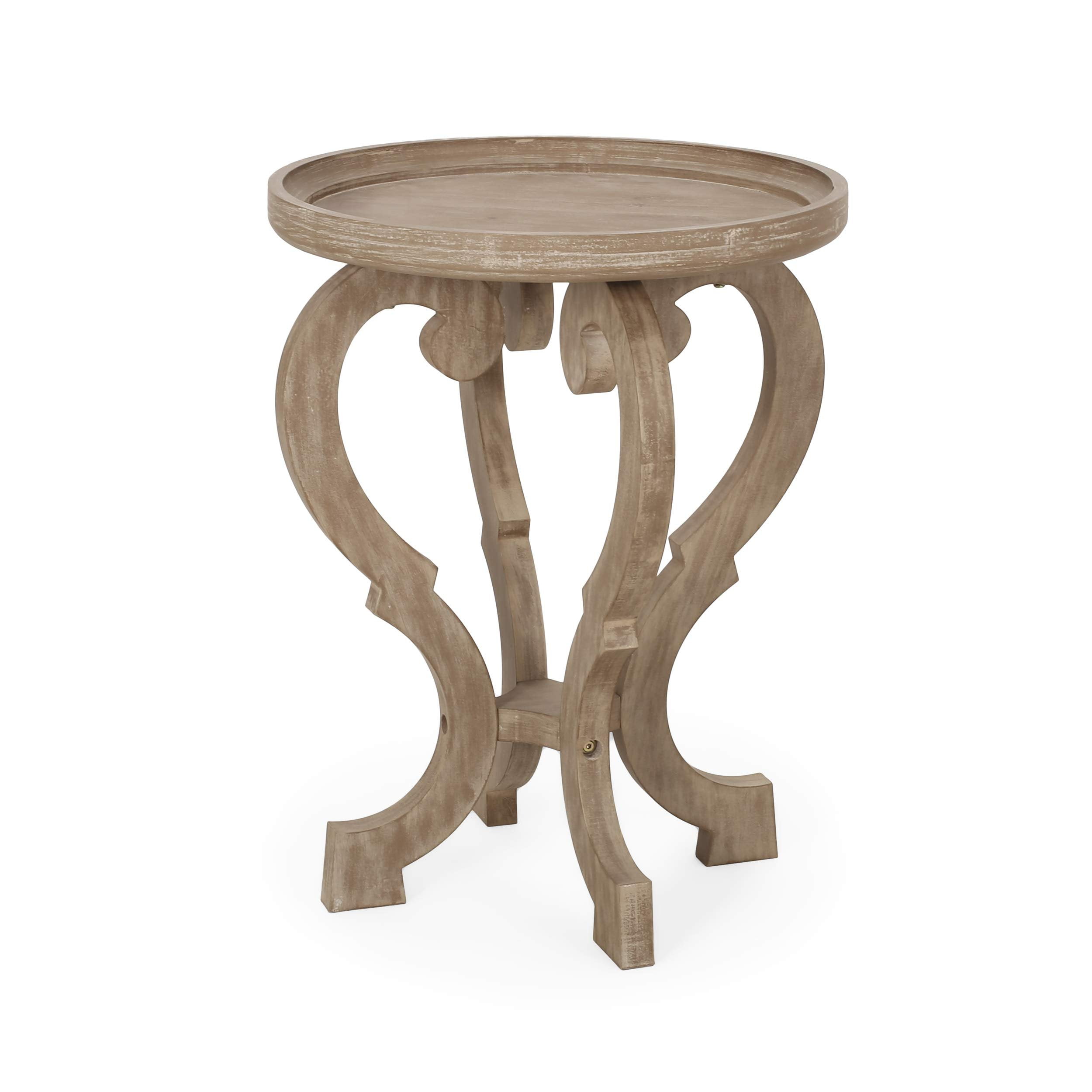 Christopher Knight Home Eleanor French Country Accent Table with Round ...