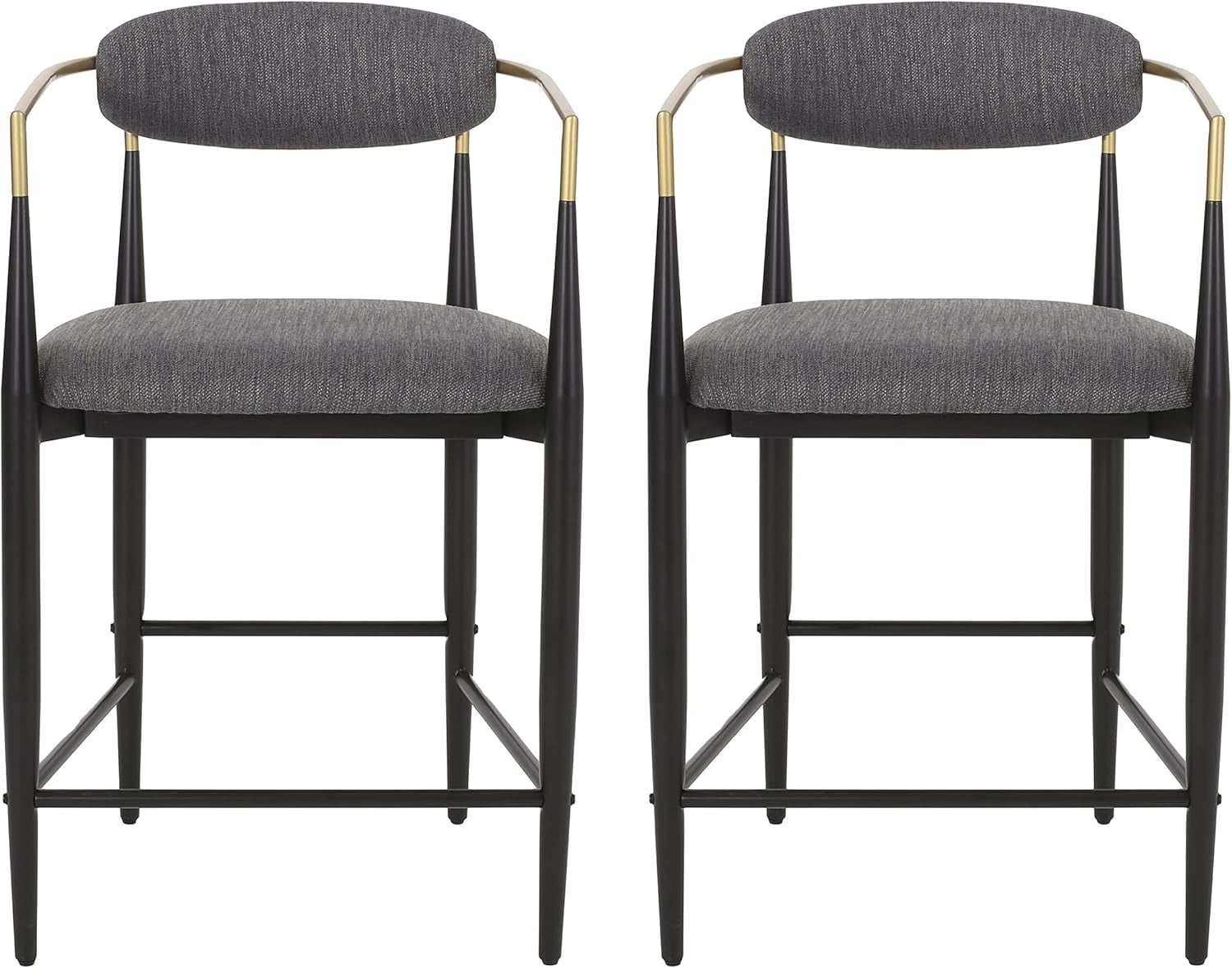 Christopher Knight Home Elmore 25 Inch Counter Stools - Charcoal/Black ...