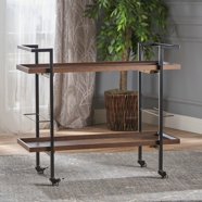 Industrial-Style Rolling Buffet Carts - White - Walmart.com