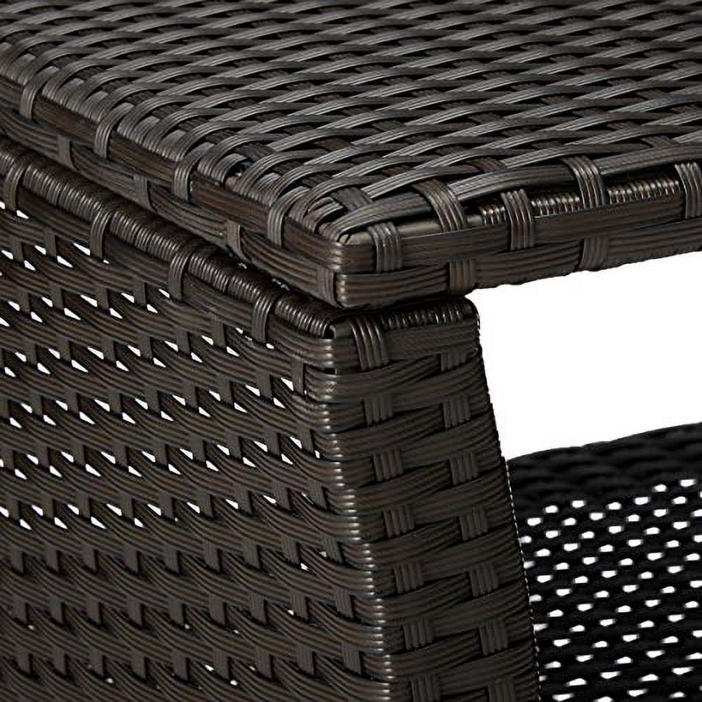 Christopher Knight Home Justin Outdoor Wicker Coffee Table, Brown ...
