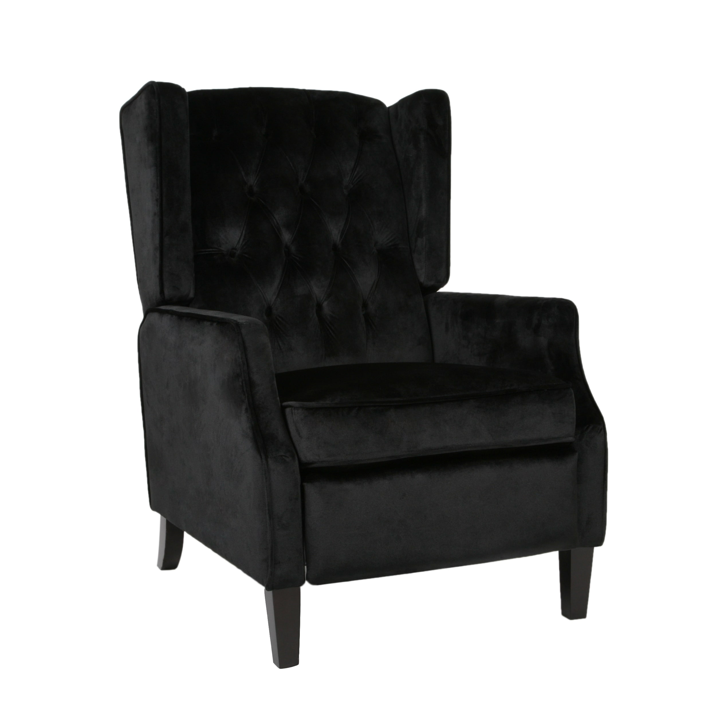 Christopher Knight Home Keating Traditional Wingback Recliner by Black ...