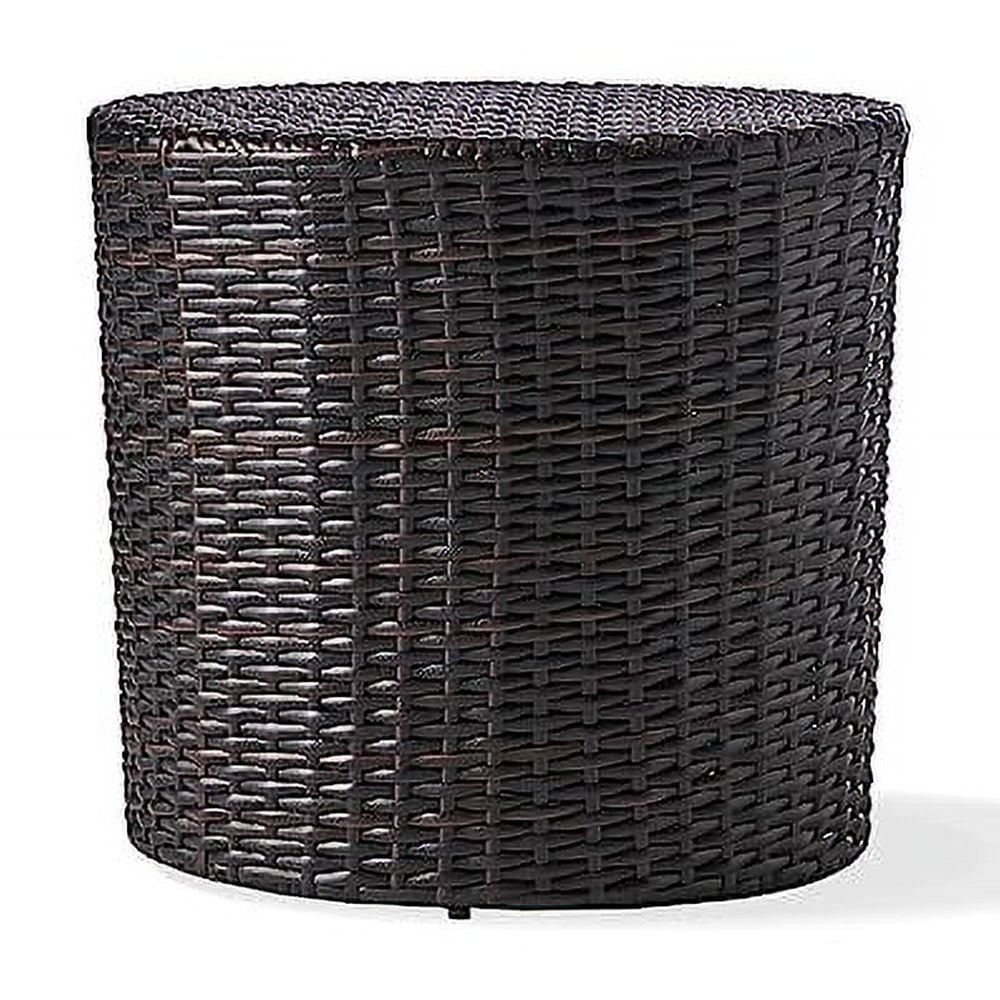 Christopher Knight Home Keaton Wicker Barrel Side Table, Multibrown 16. ...