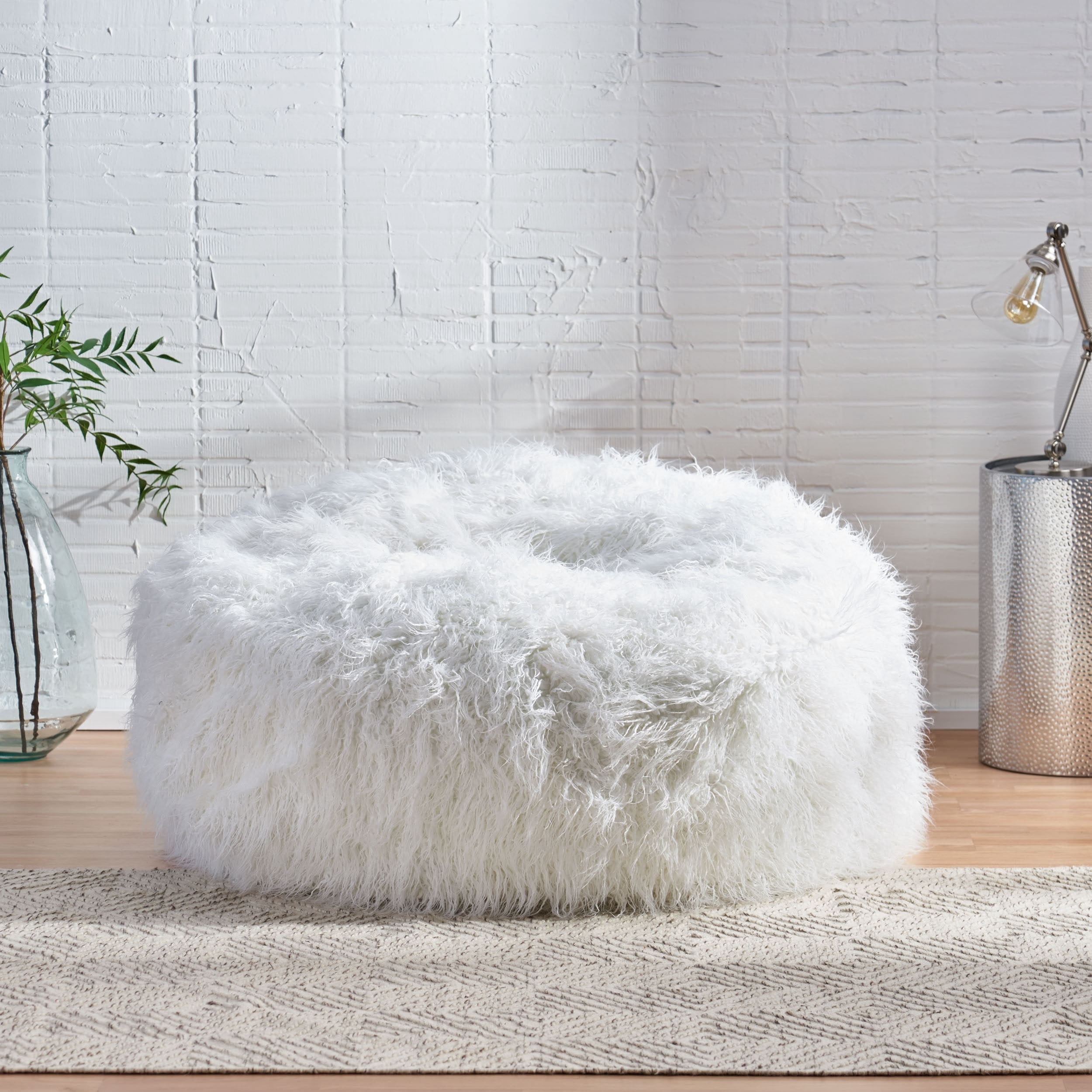 Faux Fur Bean Bag Chair
