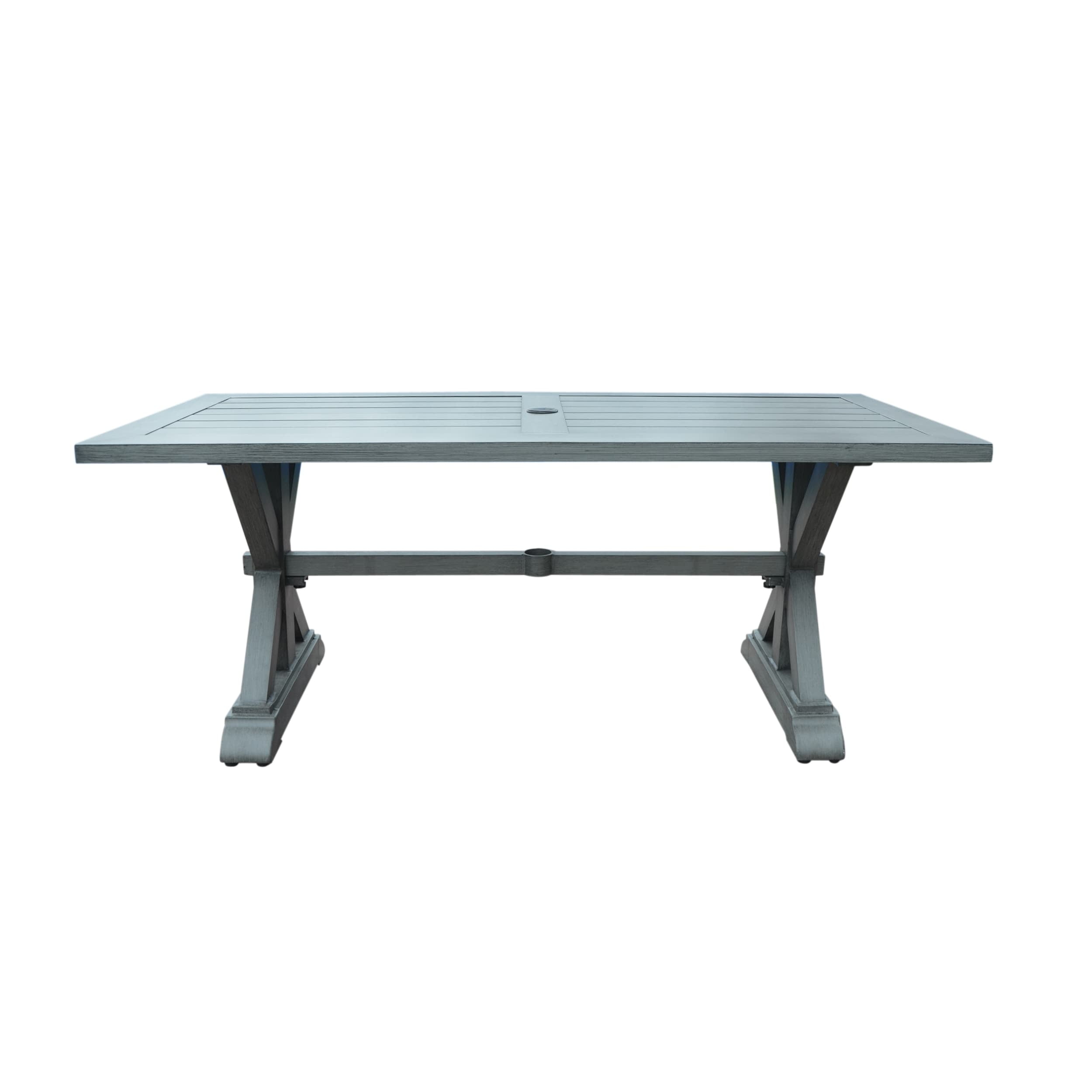 Christopher Knight Home Lamphere Modern Outdoor Aluminum Dining Table ...