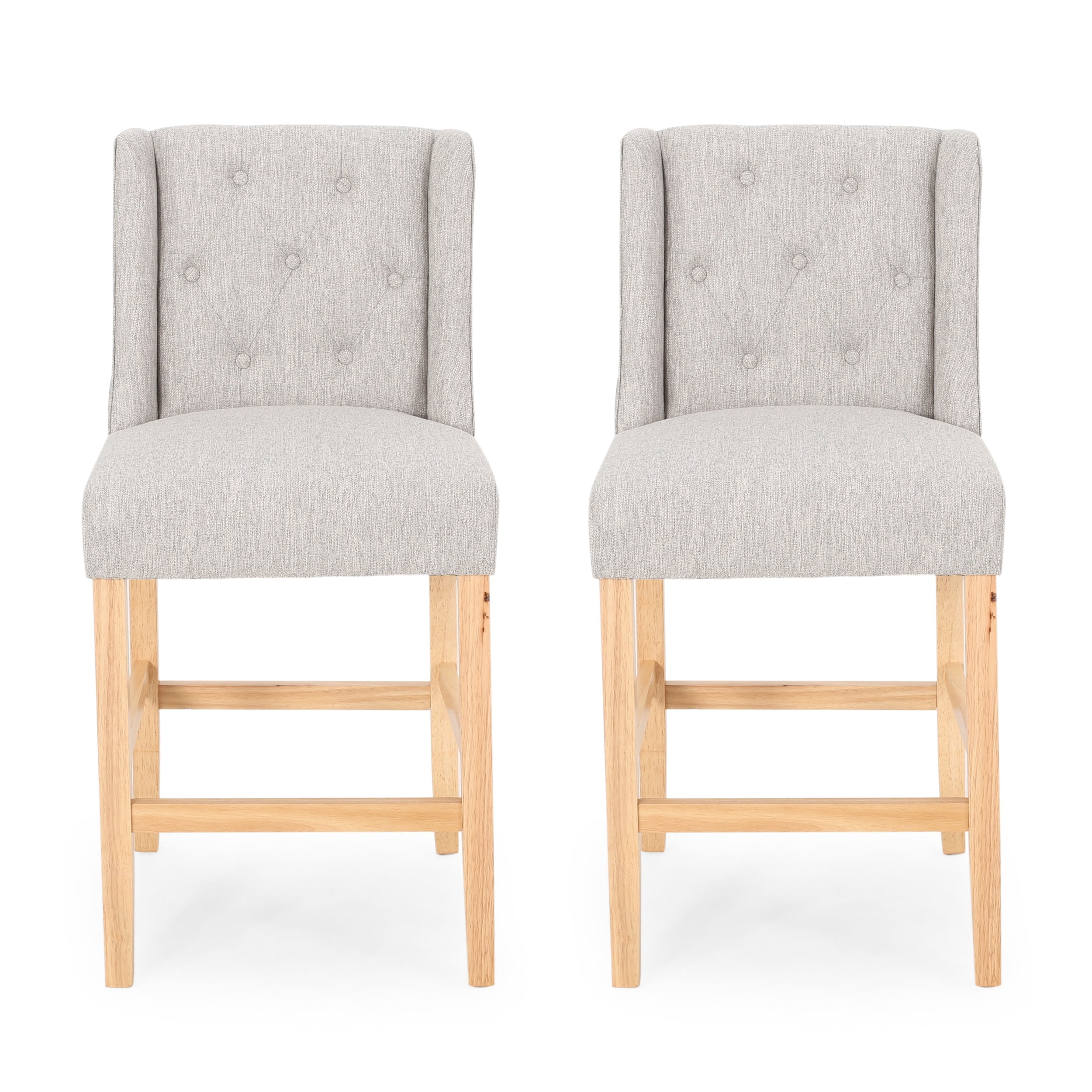 Christopher Knight Home Landria Button-tufted Wingback Counter Stools ...