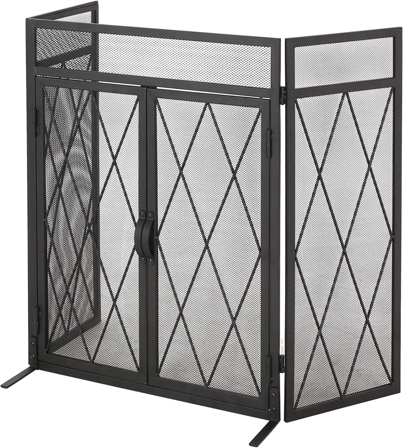 Christopher Knight Home Laurel Iron Folding Fireplace Screen, Matte ...