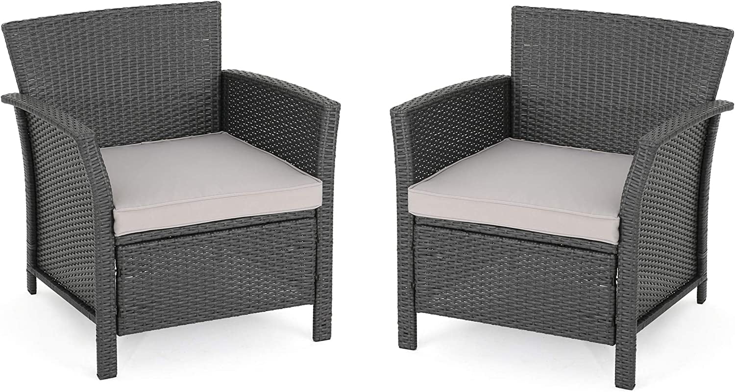 Christopher Knight Home Louisa Outdoor Wicker Club Chairs (Set of 2 ...