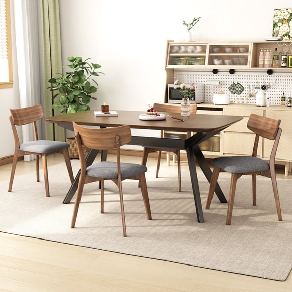 Christopher Knight Home Mid-Century 7-Piece Dining Set with Rectangular ...