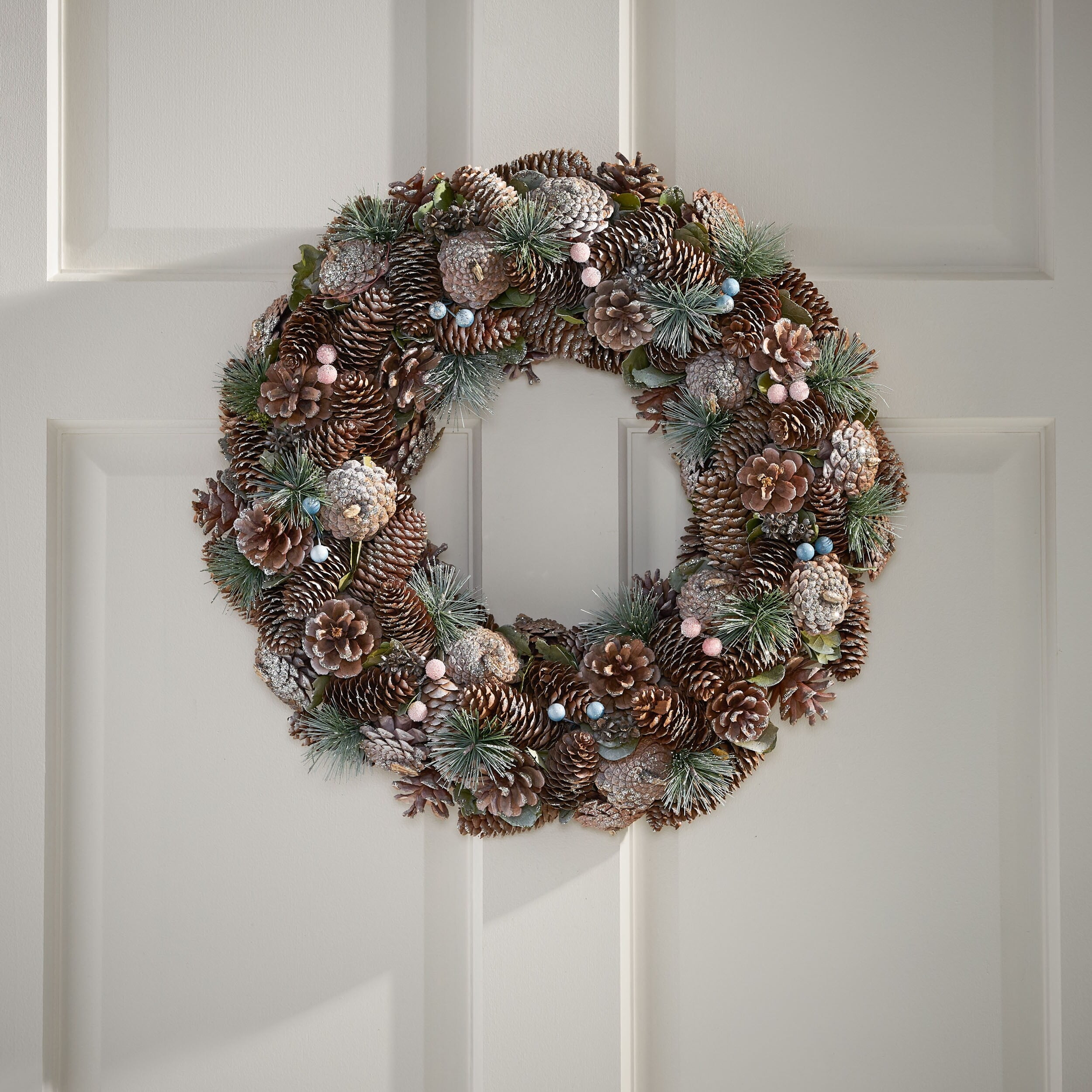 Christopher Knight Home Modern 18.5" Pine Cone and Glitter Artificial ...