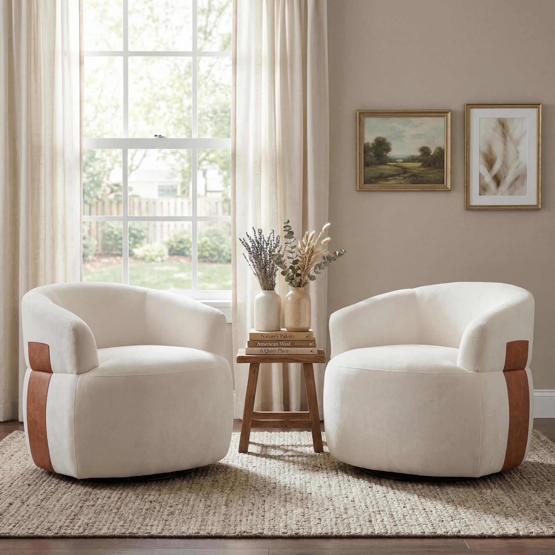 Christopher Knight Home Modern 360° Swivel Barrel Accent Chair ...