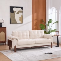 Christopher Knight Home 75" Modern Curved Boucle Sofa with 3 Seats ...