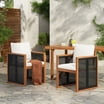 Christopher Knight Home Coastal Outdoor Dining Chairs, Wood Frame with ...