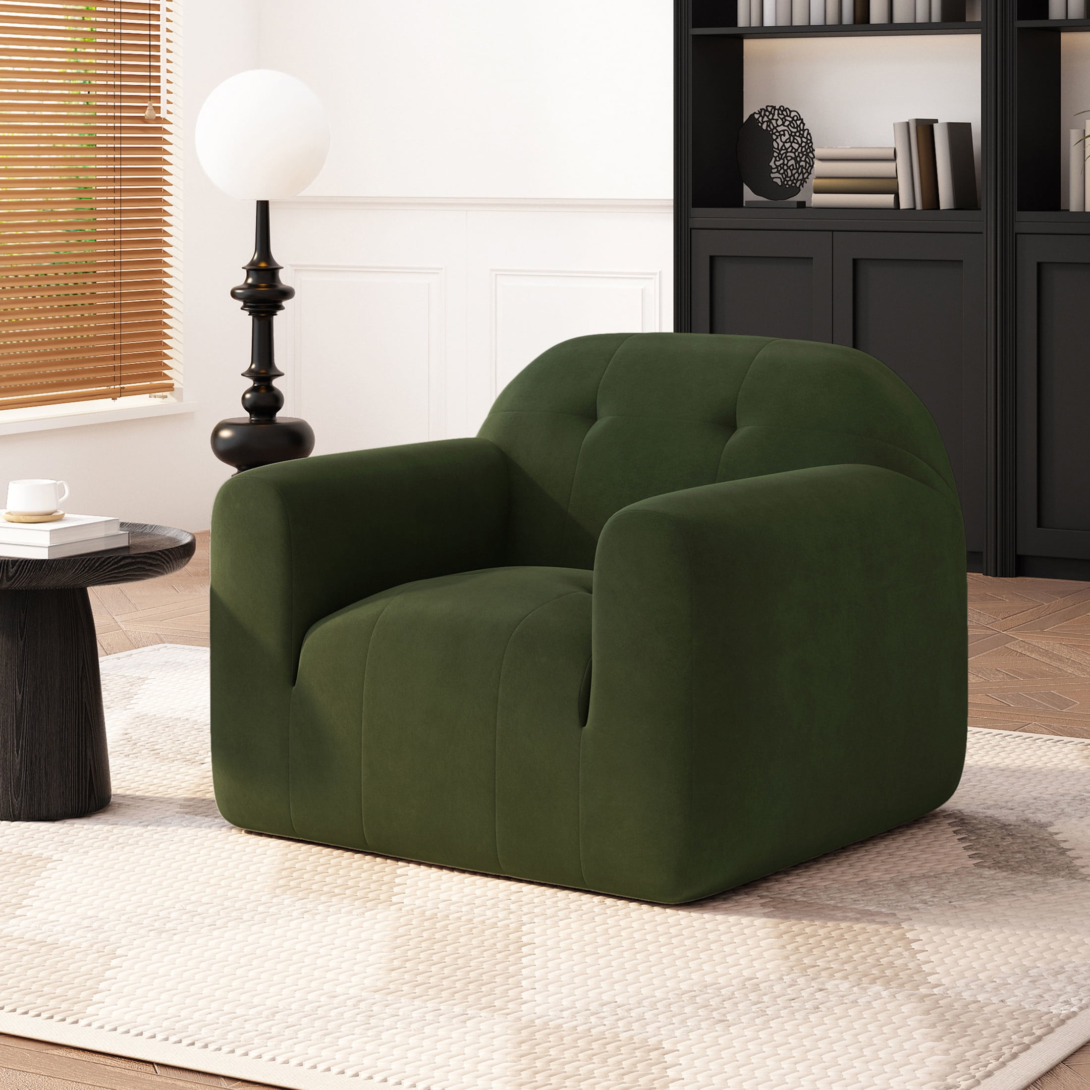 Christopher Knight Home Modern Velvet Upholstered Club Chair, Tufted ...