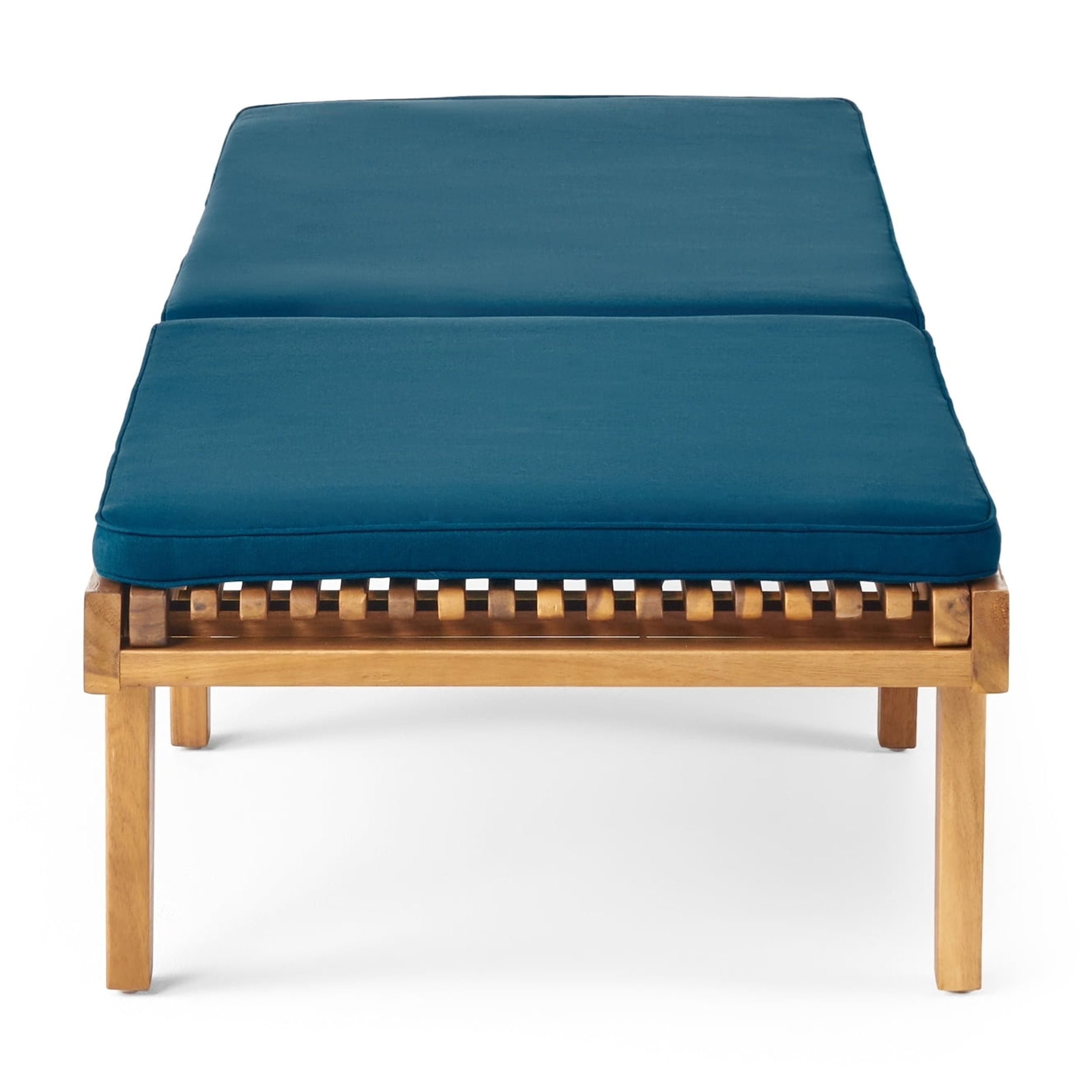 Christopher Knight Home Nadine Outdoor Acacia Wood Chaise Lounge and ...