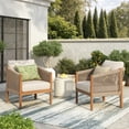 Christopher Knight Home Outdoor Acacia Wood Club Chair with Rope Back ...