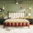 Christopher Knight Home Queen Platform Bed, Wavy Headboard - Walmart.com