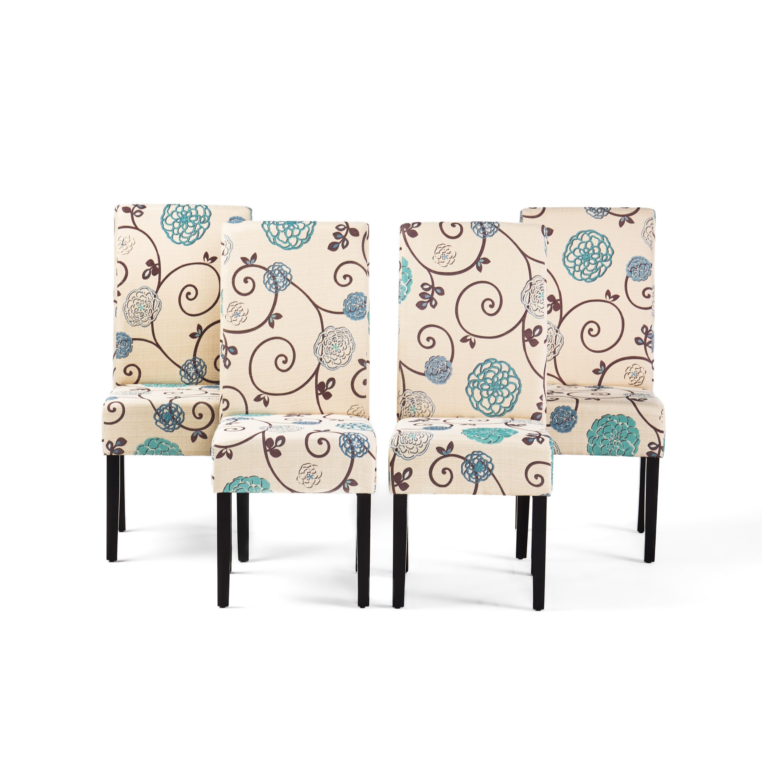 Christopher Knight Home Pertica Patterned Upholstered Dining Chairs ...