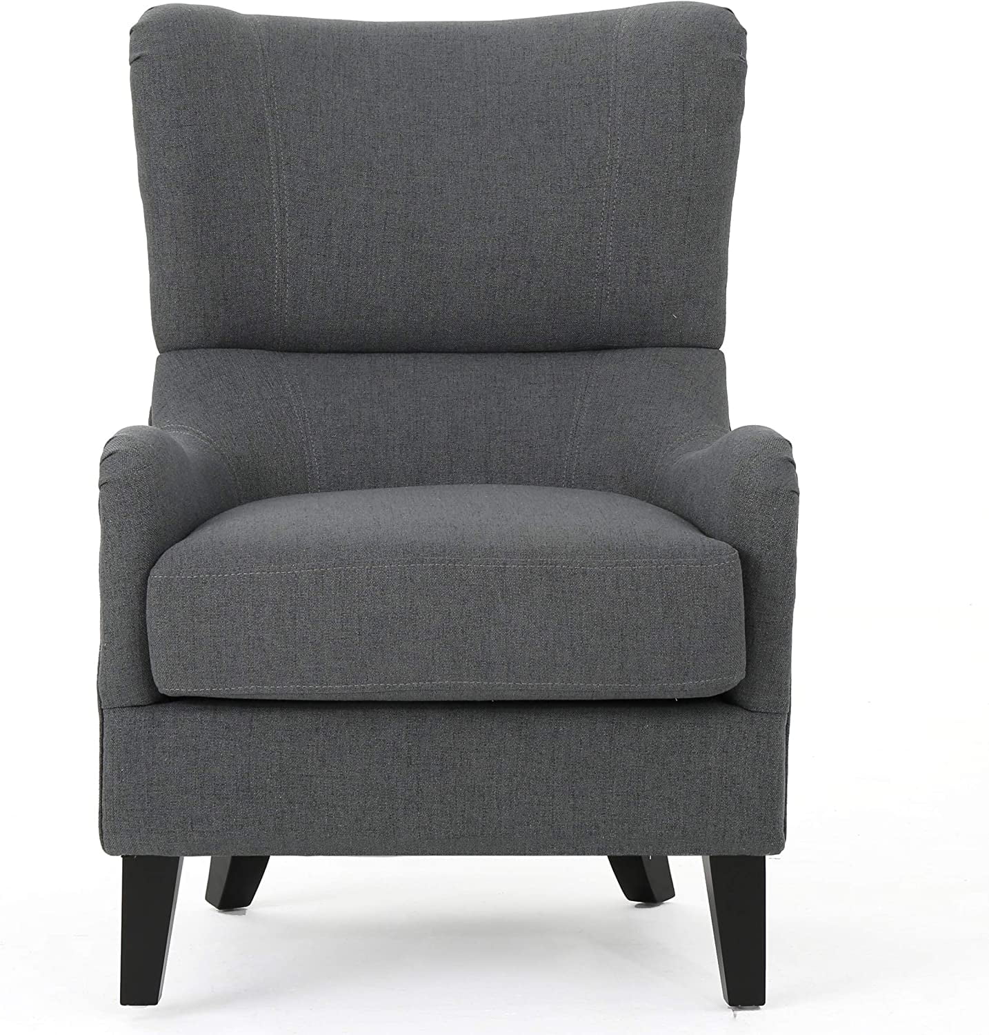 Christopher Knight Home Quentin Fabric Sofa Chair, Charcoal - Walmart.com