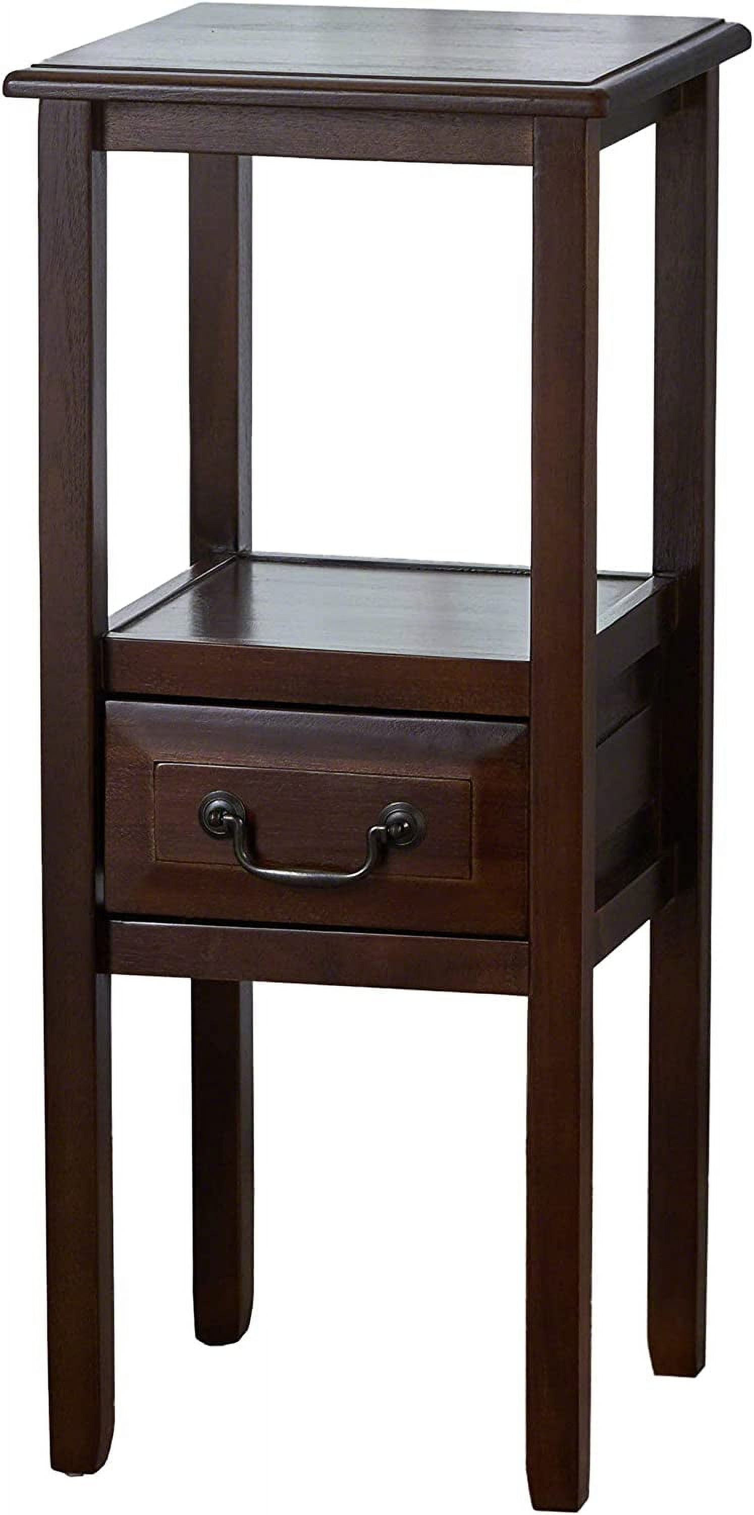 Christopher Knight Home Rivera Acacia Wood Accent Table, Brown Mahogany 13 in. x 13 in. x 30 in ...