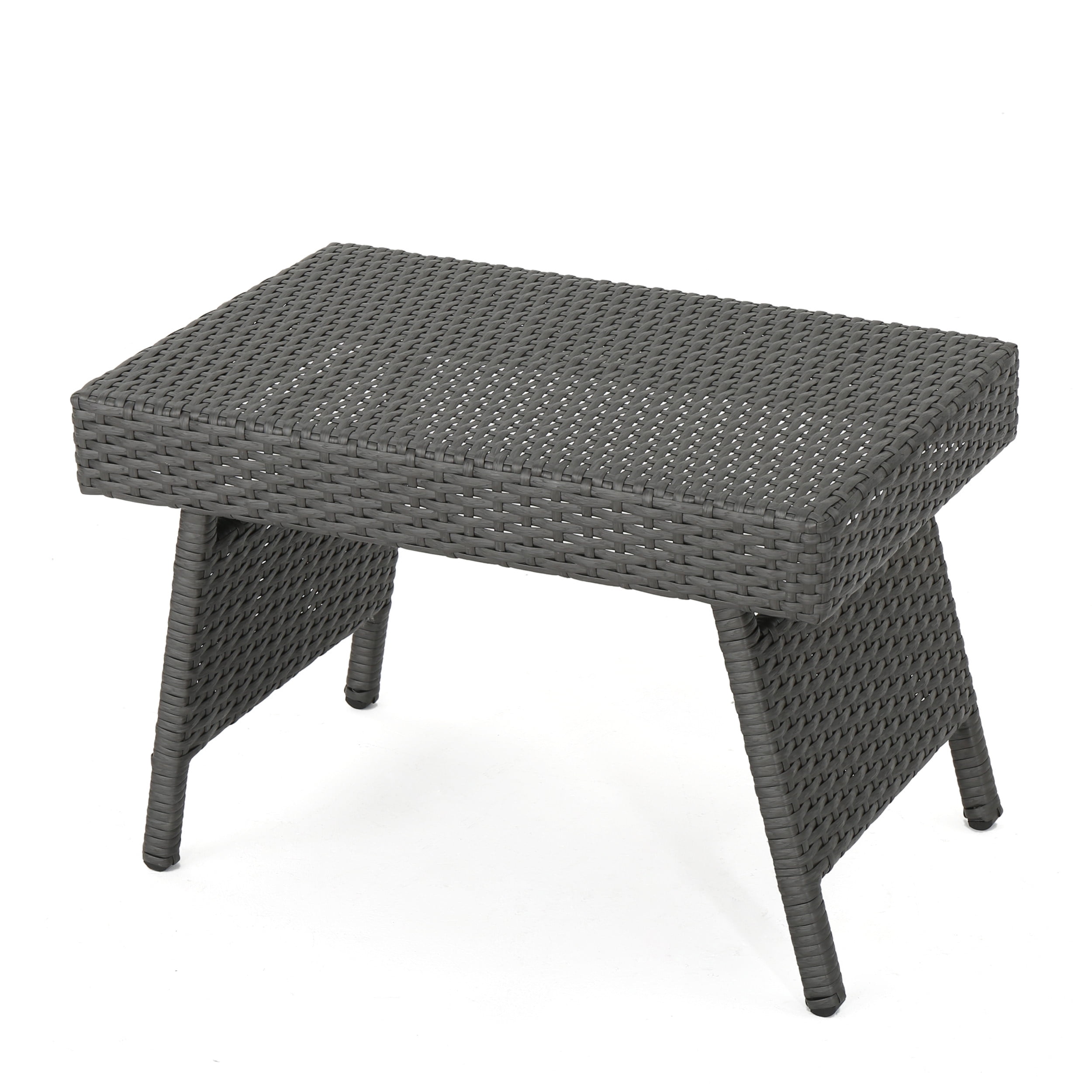 Christopher Knight Home Salem Outdoor Brown Wicker Adjustable Folding ...
