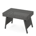Christopher Knight Home Salem Outdoor Brown Wicker Adjustable Folding ...
