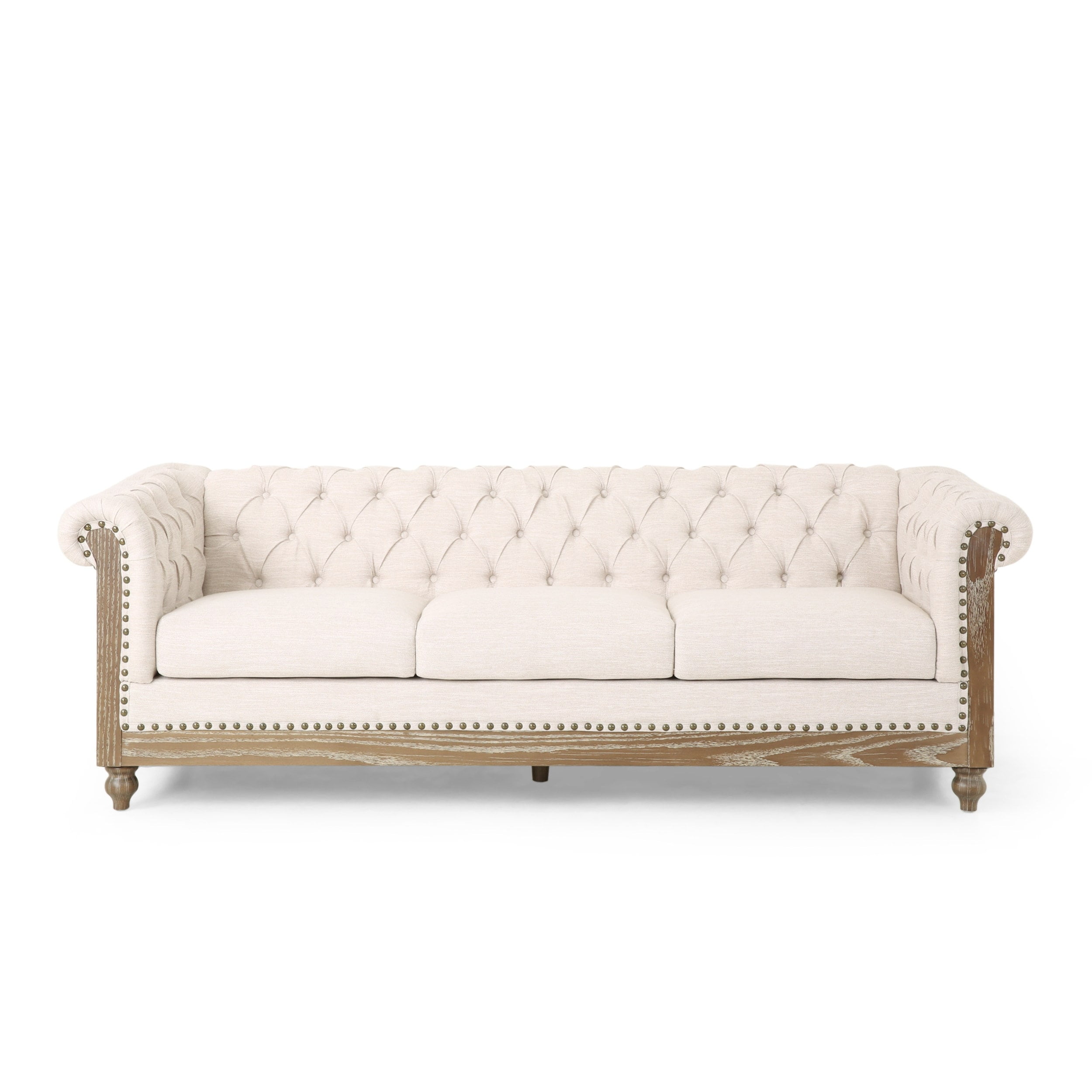 Christopher Knight Home Saragus Chesterfield Sofa with Nailhead Trim by ...