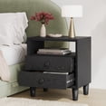 Christopher Knight Home Scandinavian 2-Drawer Nightstand with Open ...