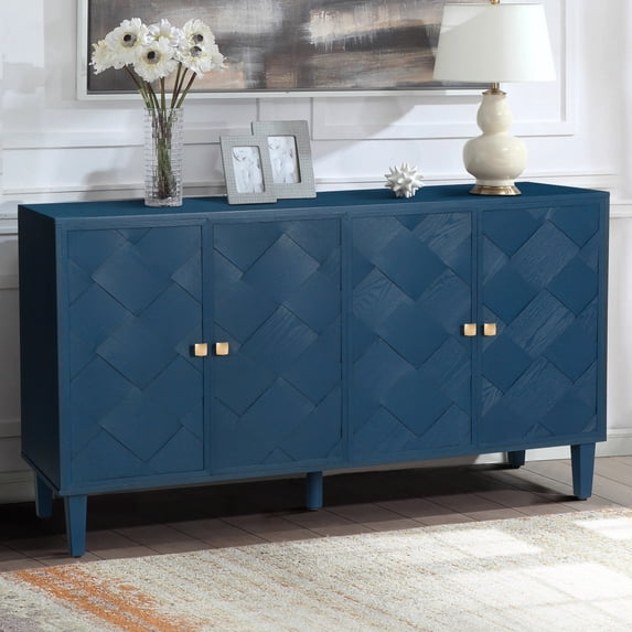 Christopher Knight Home Scandinavian 60" Sideboard, Geometric Pattern ...