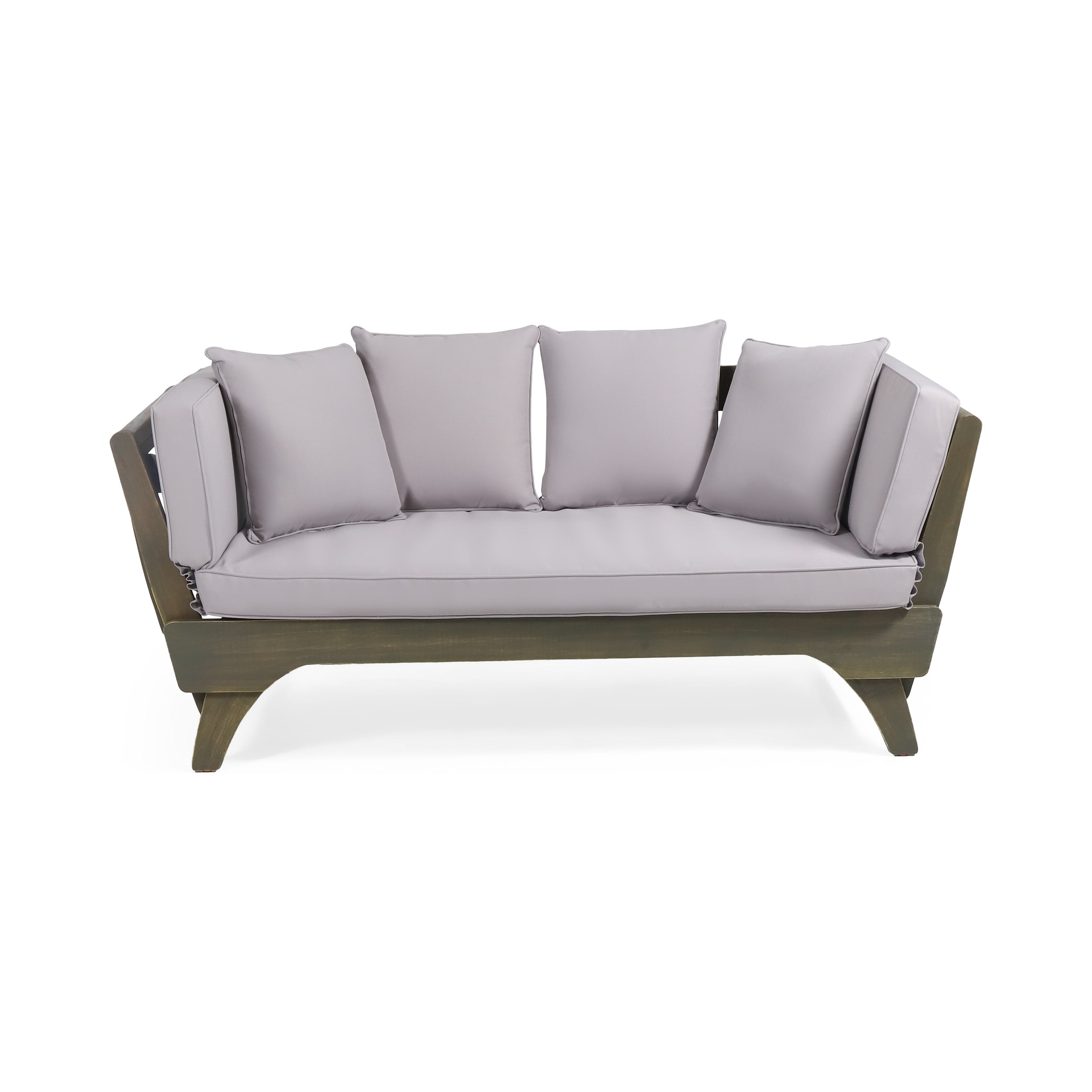 Christopher Knight Home Serene Acacia Expandable Daybed by Gray Finish ...