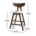 Christopher Knight Home Stocker Upholstered Counter Stools - Light ...
