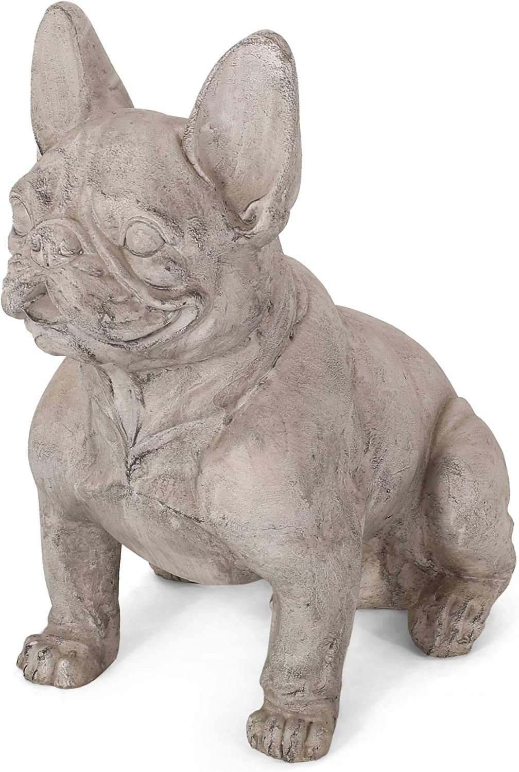 Christopher Knight Home Susan Outdoor French Bulldog Garden Statue ...