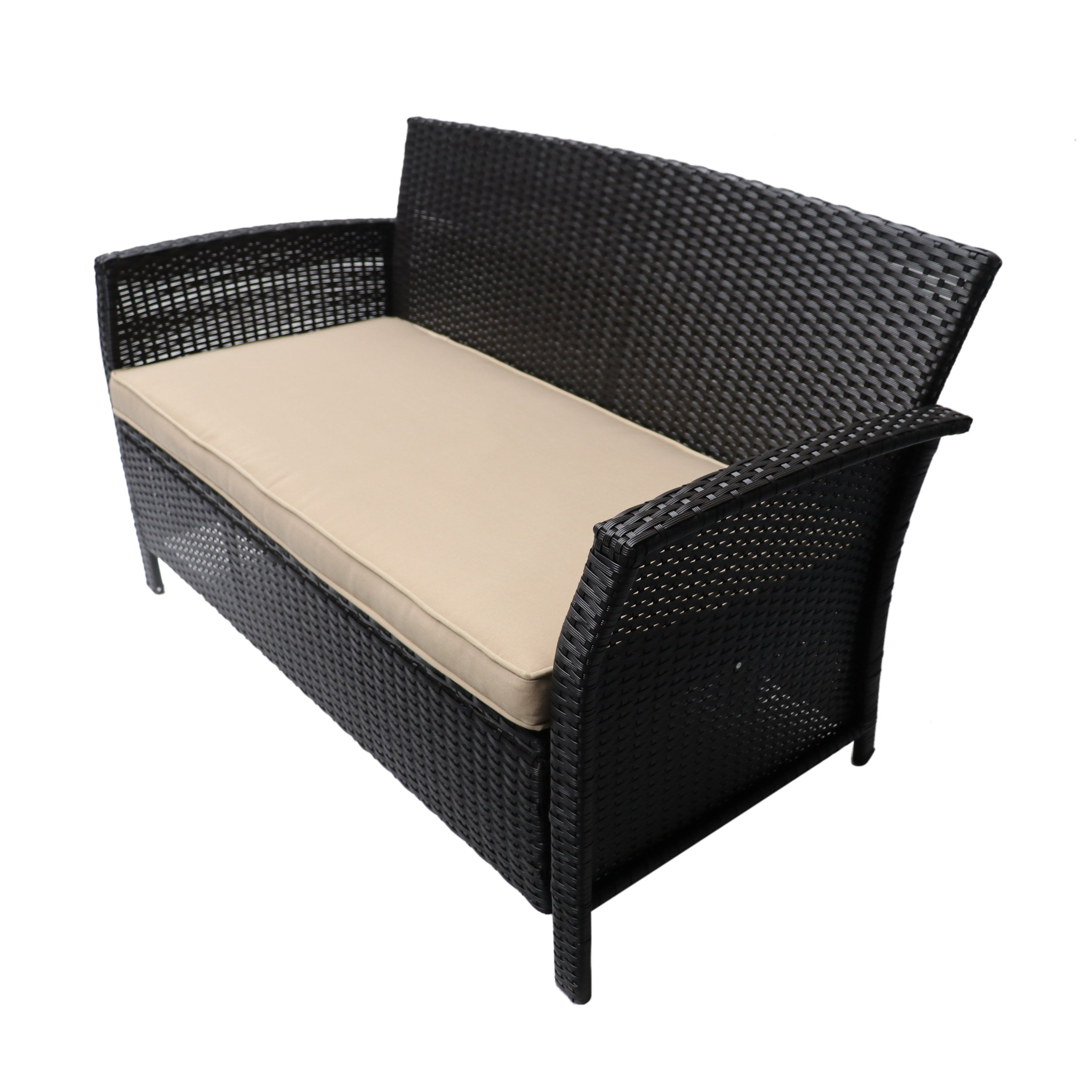 Christopher Knight Home Tori Outdoor Wicker Loveseat, Brown and Tan ...